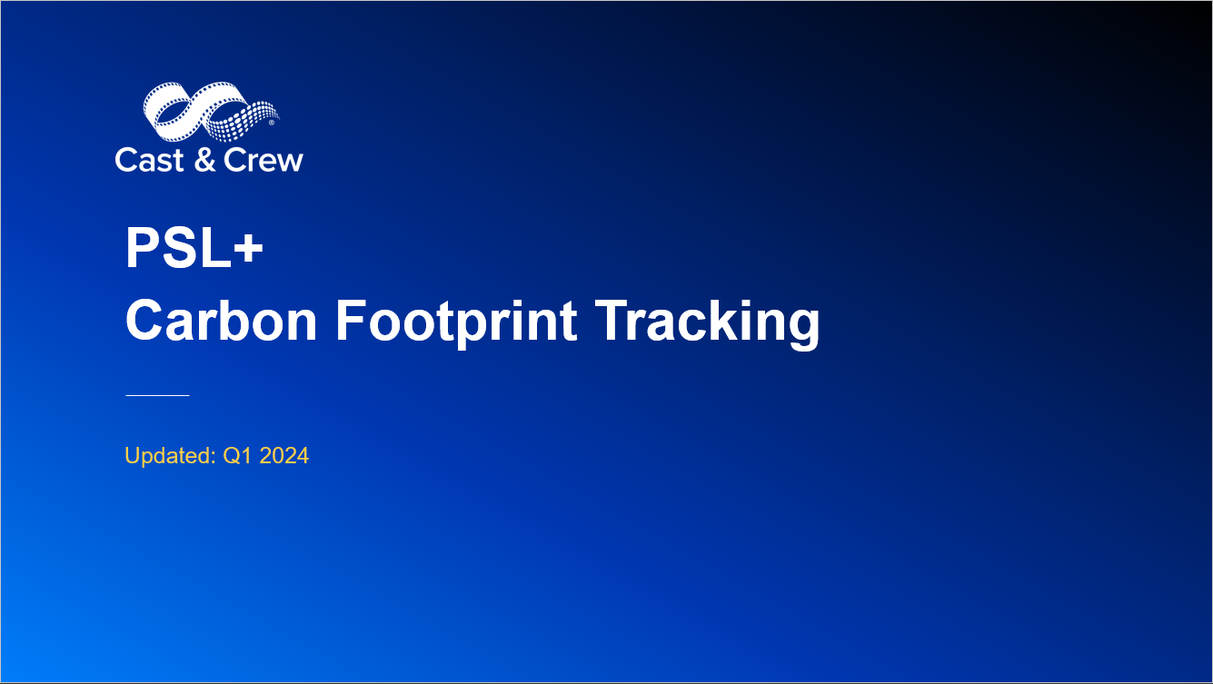 PSL+: Carbon Footprint Tracking – Cast and Crew